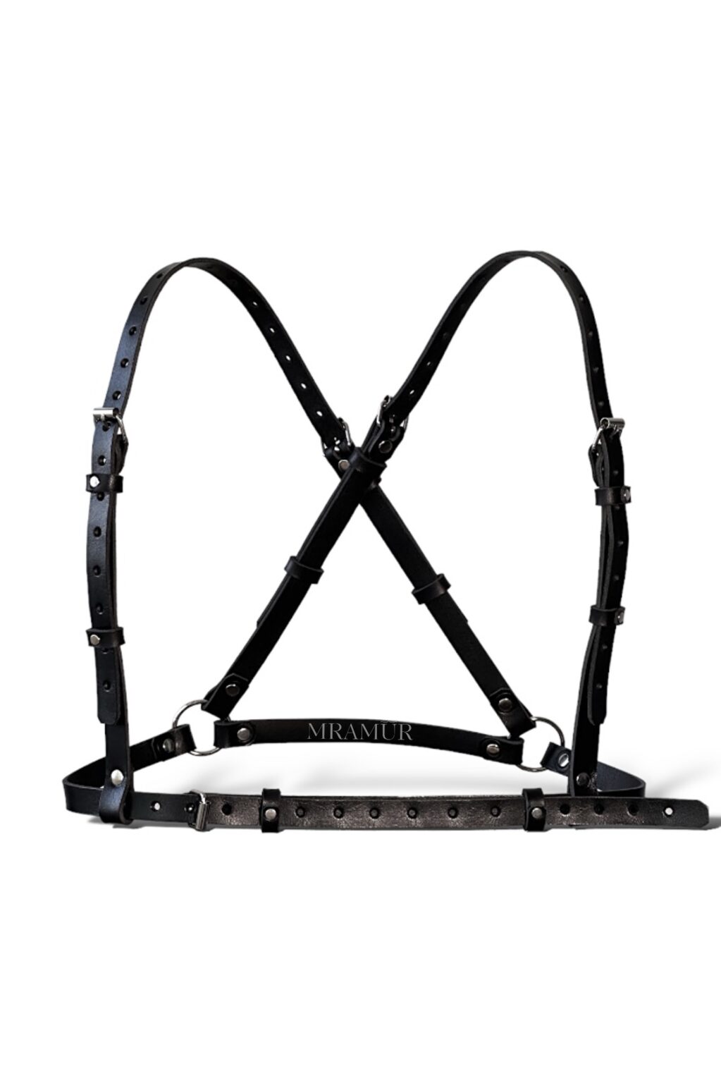 Leather chest harness “cage” – Women harnesses made of genuine and ...